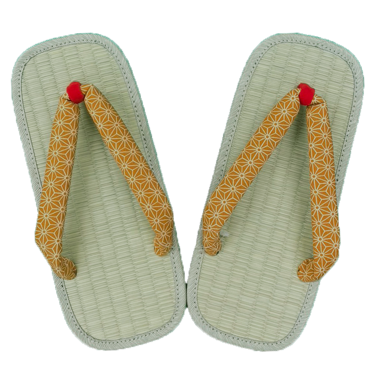 Woman's Tatami setta sandals : Orange Flex-leaf pattern – Kyoto ...